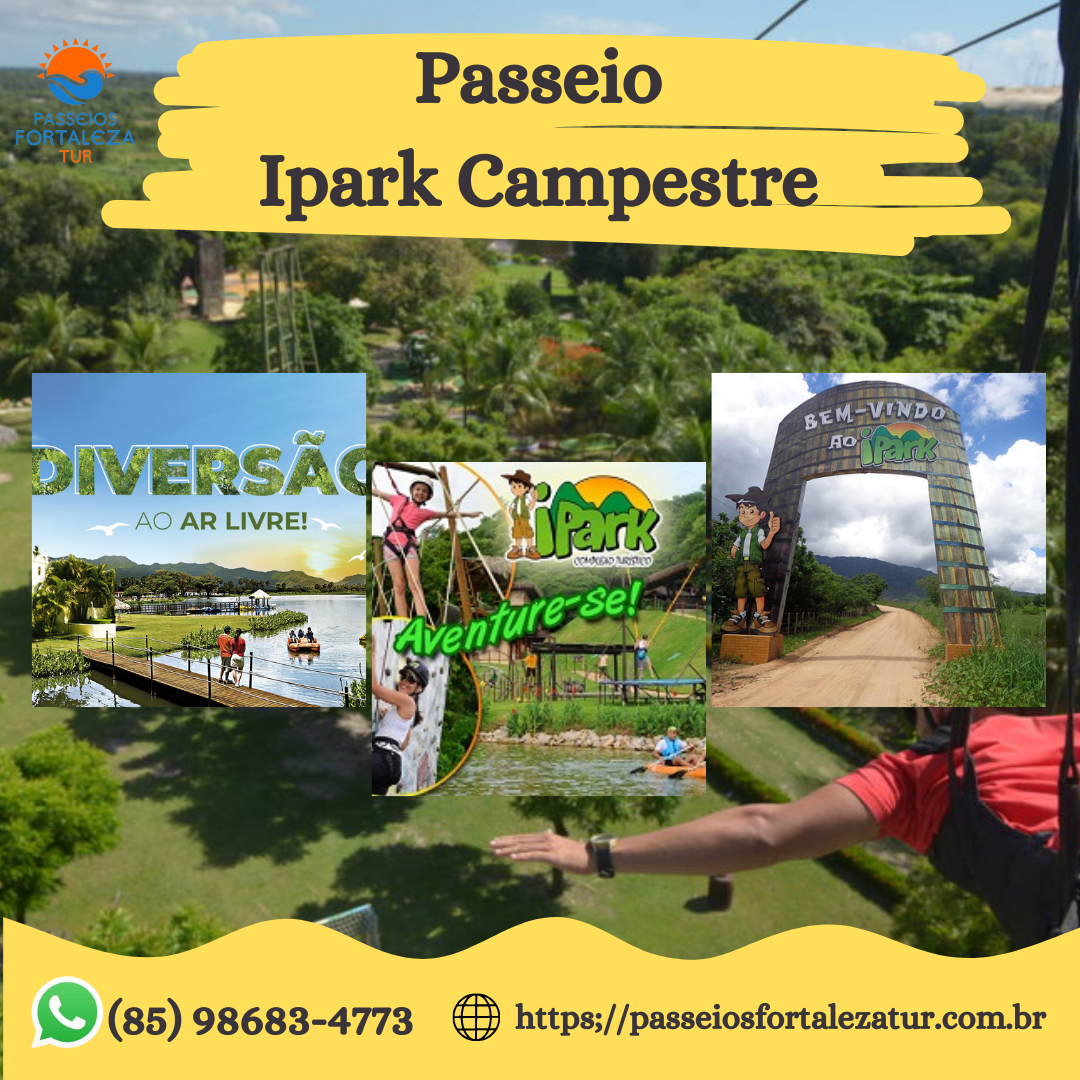 Passeio Ipark Campestre, aventura ao ar livre - PFTUR Passeios e Transfers