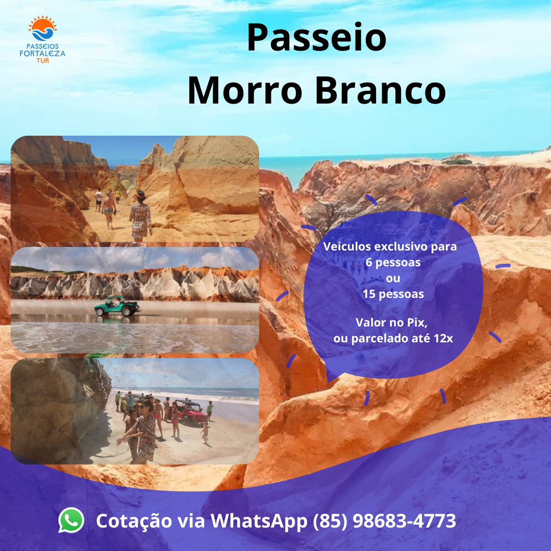 Passeio Encantador para Morro Branco, Ceará - PFTUR Passeios e Transfers